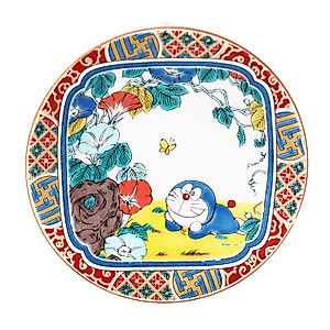Doraemon [Small Plates] Kutani Era Style of Painting/Shozo Style/Color Gold Field Hand Pottery