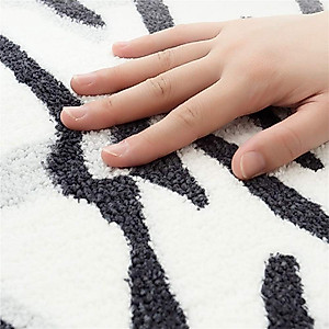 Tiger Print Rug Cartoon Cute Faux Area Rugs Fluffy Animal Print Mat Carpet Kids Small Rugs for Playroom Room Home Decor (2.6x1.8Ft /32.2" Lx21.4 W（54.5x82cm）,White)