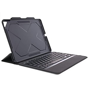 ZAGG Rugged Messenger for iPad Pro 10.5" & Pad Air 10.5" (Gen 3) - 7 Color Backlit Case and Bluetooth Keyboard - Black