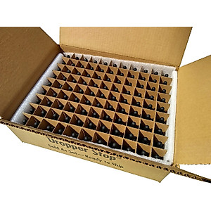 DropperStop™ 1oz Cobalt Blue Glass Dropper Bottles (30mL) with Tapered Glass Droppers - Pack of 99