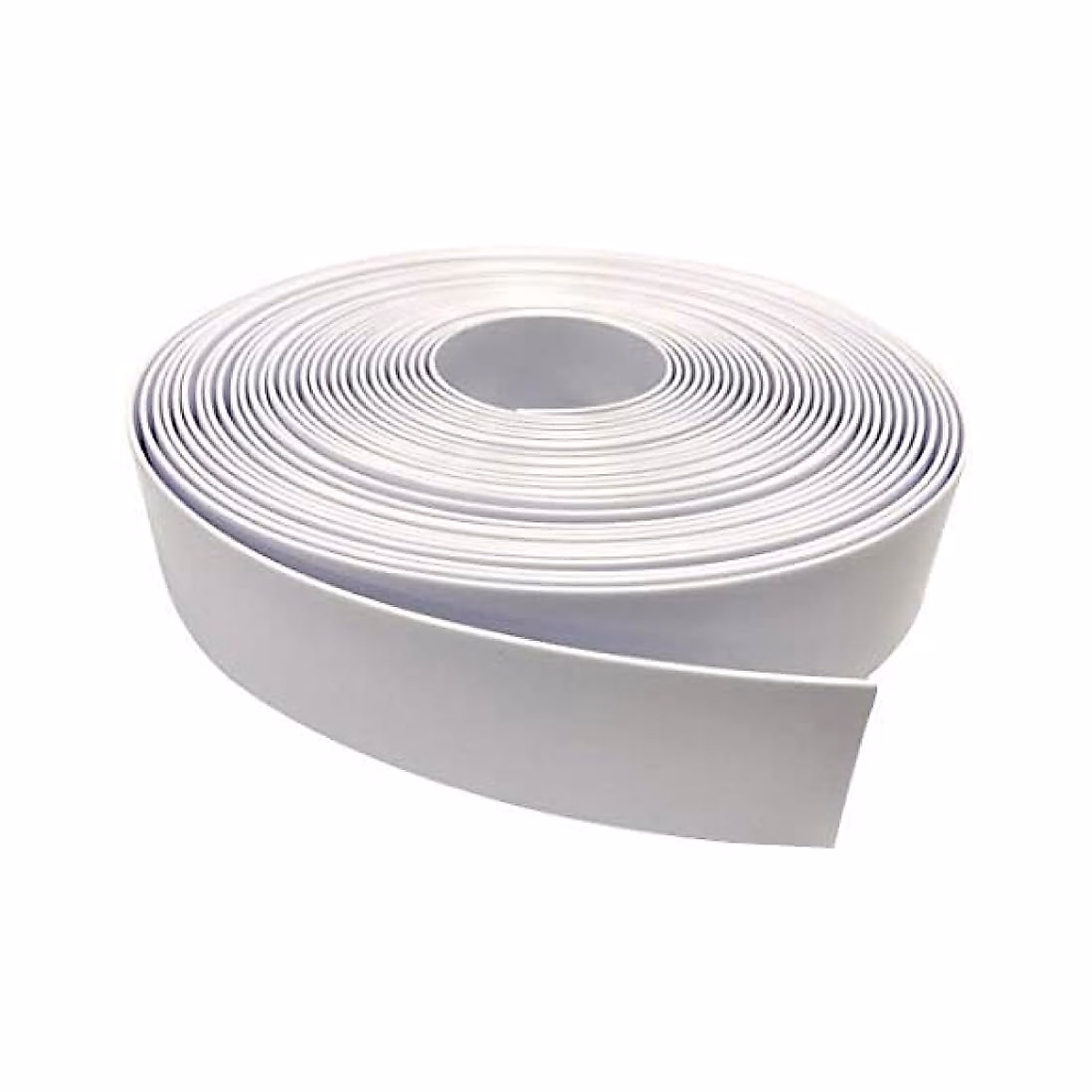 1.5" Wide x 45' Roll Vinyl Strap for Patio Chairs, Lawn Furniture, and Deck Chairs, Make Your Own Replacement Straps, Plus 50 Free Fasteners (201 White)