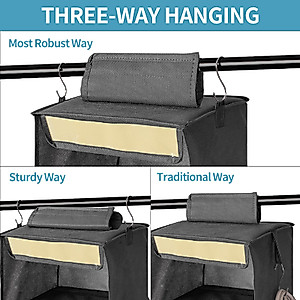 AELS 6-Shelf Weekly Clothes Organizer Set of 2, Hanging Closet Organizer for Kids & Adults, Monday Through Friday with Visual Label, Prepare & Organize Clothing, Shoes & After School Activities