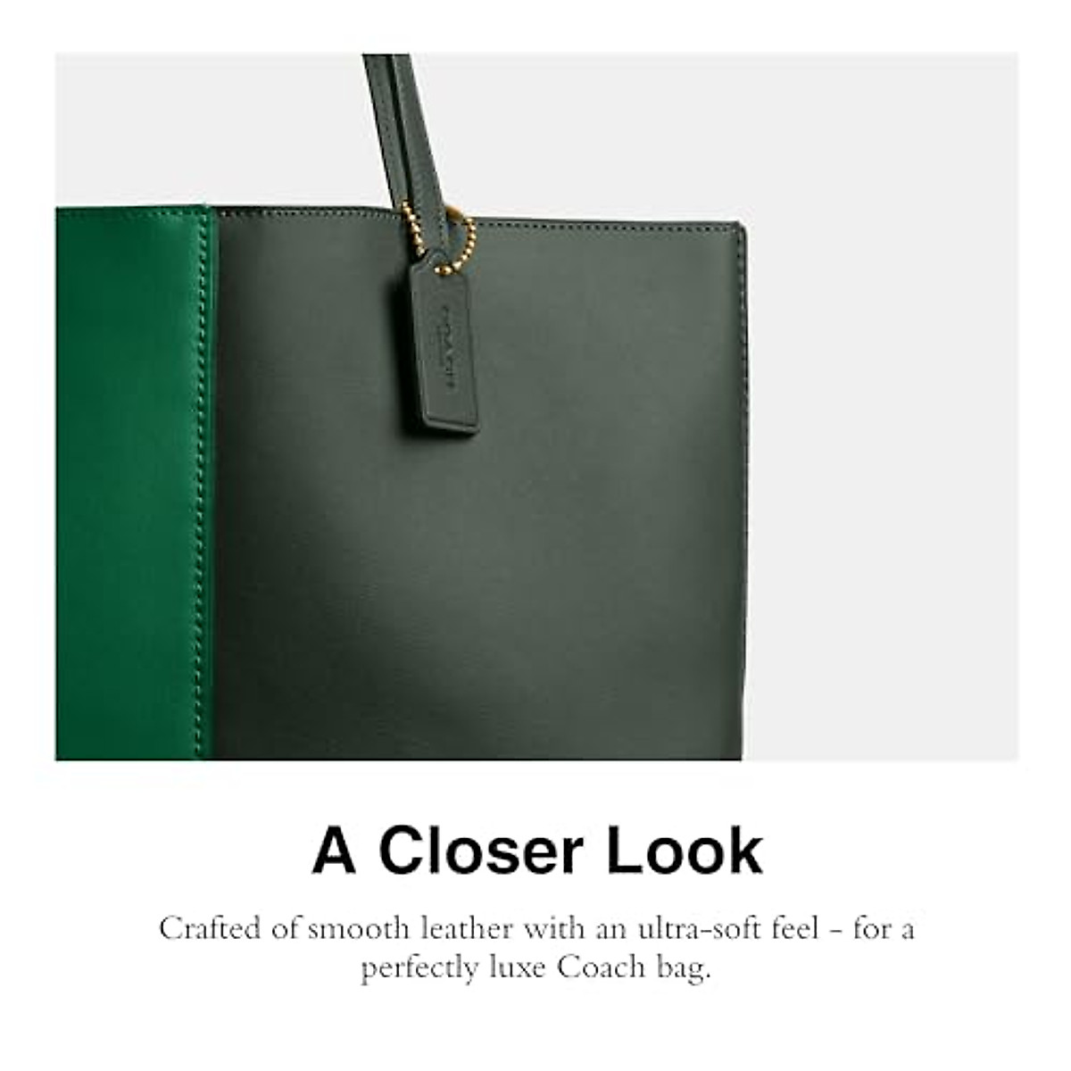 COACH Colorblock North Tote, Green Multi