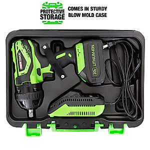 OEMTOOLS 24481 20V Max Impact Wrench with 1/2 Inch Drive Anvil, Lithium-Ion Battery, Rechargeable Impact Gun, Powerful Motor, 260 Ft/Lbs. Tightening Torque