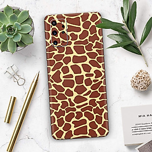 DesignSkinz Simple Vector Giraffe Print Protective Vinyl Decal Wrap Skin Cover Compatible with The Samsung Galaxy S20 (Screen Trim & Back Glass Skin)