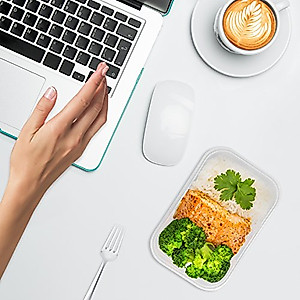 PrepNaturals Containers- 50 Pack of 25 Oz 100% BPA-free Plastic Food Containers with Lids- For Meal Preps and Storage- Dishwasher Safe- Food Storage Containers with Lids