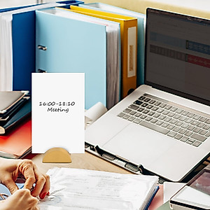 PEUTIER 12pcs Table Number Stands, Golden Table Name Holder Semicircular Design Modern Place Card Holders Photo Table Card Clips for Wedding Banquet Reception Anniversary Birthday Party