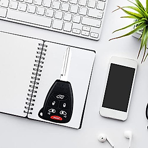 Keyless Remote Smart Replacement Key Fob Fits for 2004-2007 Chrysler Town and Country/Dodge Caravan/Chrysler Town and Country（FCC: M3N5WY72XX） Set of 2