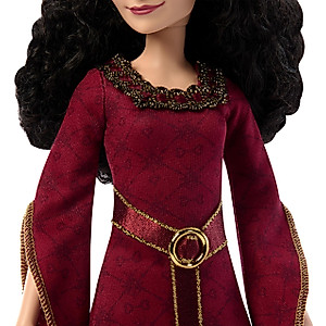 Mattel Disney Princess Toys, Villains Mother Gothel Fashion Doll, Removable Outfit with Basket & Flower Accessories, Inspired by the Movie Tangled
