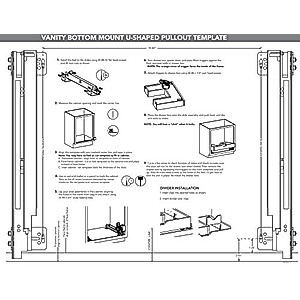 Innovative 30 Inch Vanity U-Shaped Undersink Base Cabinet Pullout Organizer Rev-A-Shelf 48630VSBSCBM1 Full Extension Soft-Close Slides