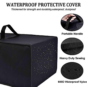 NUENSS-ROR Toaster Cover Waterproof Heat-Resistant Dust-proof Cover Case 2-Slice Toaster Protective Sleeve with Convenient Handle for BLACK+DECKER 2-Slice Toaster T2569B (12.6"D×9"W×7.5"H)