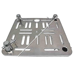 ProX XT-BP12AH 12" Aluminum 8mm Slotted Holes Truss Top Plate for F34 F32 F31 Conical Square Truss with Twist Locks and Connectors