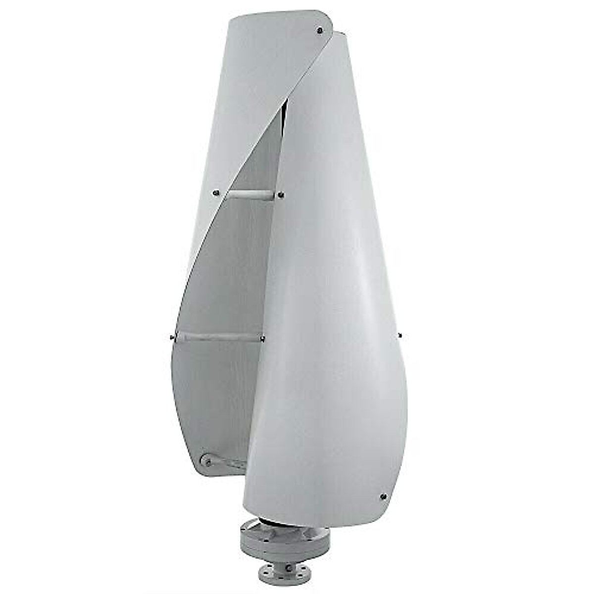 LOYALHEARTDY Wind Turbine Generator, 12V 400W Portable Vertical Helix Wind Power Turbine Generator Kit with Charge Controller - White