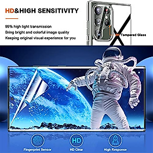 [3+3 Pack] for Samsung Galaxy S23 Ultra Screen Protector [Not Glass], 3 Pack Self-Healing TPU Film Accessories with 3 Pack Tempered Glass Camera Lens Screen Protector for Samsung S23 Ultra 5G