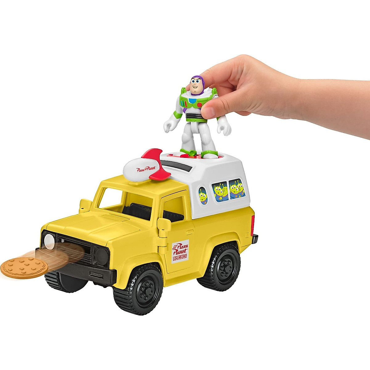 Fisher-Price Imaginext Preschool Toy Disney Pixar Toy Story Buzz Lightyear Figure & Pizza Planet Truck for Pretend Play Kids Ages 3+ Years