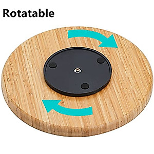 Dicunoy Divided Serving Tray, 13'' Veggie Tray Container Bowls, Lazy Susan Relish Sectional Snack Tray with 7 Moveable Compartment for Candy, Appetizer, Fruit, Nuts, Parties