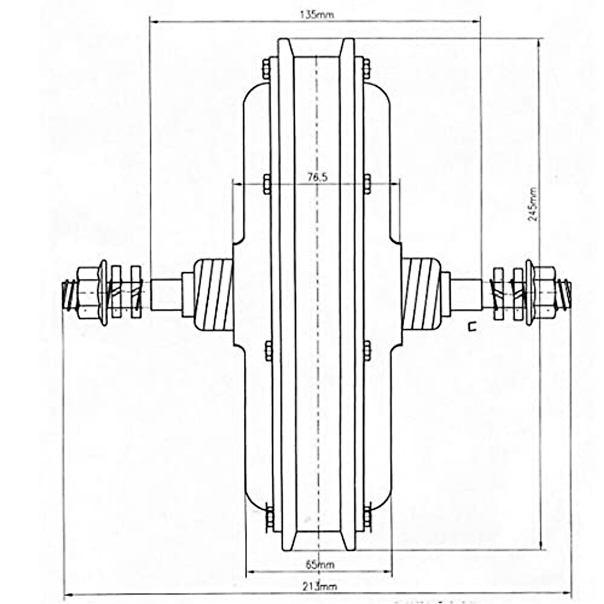 Qiucenmium Electric Bike Conversion Kit 20" 48V 1000W, Front/Rear Wheel E-Bike Conversion Kit with Powerful Controller and Thumb Throttle, Ebike Wheel Kit Cycling Hub Conversion Kit for Adults