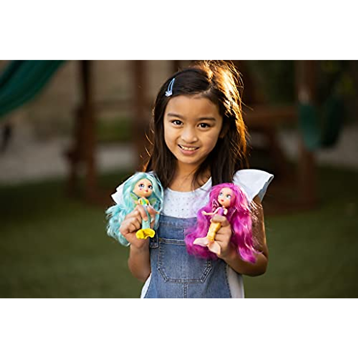 Bright Fairy Friends BFF Mermaid Doll with Color Change Wings, 4 Surprise Mermaid Accessories, Motion Activated Light up Jar, Ideal Nightlight for Kids, Gifts for Kids 3 Years and Older