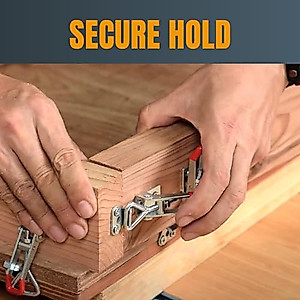 POWERTEC 20312 Pull-Action Latch Toggle Clamp 4002 - 400 Ibs Holding Capacity, 2PK