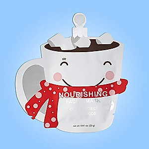 SpaLife Holiday Treats Facial Masks Christmas Masks 12 pack Assorted