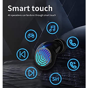 Kids Wireless Earbuds Bluetooth, Wireless Earphones with Noise Reduction Bluetooth 5.0 Waterproof Sport TWS Stereo Lightweight in-Ear-Headphones with Built-in Mic for iPhone/Android/Samsung Phones