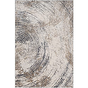 Mark&Day Area Rugs, 8x10 Pontoise Modern Charcoal Area Rug Gray Brown Cream Carpet for Living Room, Bedroom or Kitchen (7'10" x 10'2")