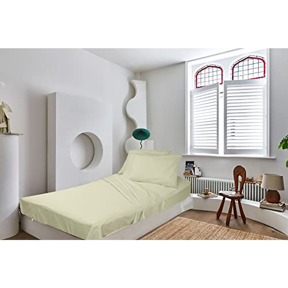 Sheets for Cot Bunk Bed-Cot Size Mattress Sheets-Fitted Cot Sheet Perfect for Narrow Twin/Cot Size/Rv Bunk/Guest Bed Replacement/30 X 75" Mattress/Camping Cot, Ivory, Cotton Cot Sheets 4(PCs)