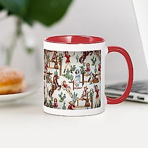 CafePress Cowgirl Pin Up Mug Ceramic Coffee Mug, Tea Cup 11 oz