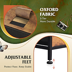 WLIVE Tall Dresser for Bedroom, Fabric Dresser Storage Tower, Dresser & Chest of Drawers Organizer Unit with 11 Drawers, Storage Cabinet, Hallway, Closets, Steel Frame, Wood Top