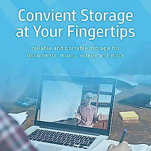 HP 32GB v150w USB 2.0 Flash Drive, Blue