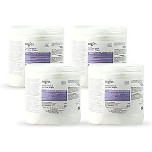 Zogics Antimicrobial Wipes and Wall Mounted Dispenser – No-Touch Wipes Dispenser, Mounts Easily to Wall for Quick Access to Disinfecting Wet Wipes