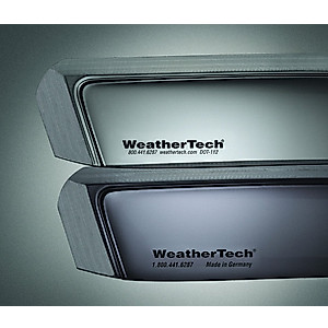 WeatherTech Custom Fit Rear Side Window Deflectors for Dodge Ram 1500, Dark Smoke