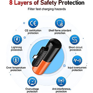 Cute Portable Charger for Android Phone 5000mAh Mini Power Bank USB C Compatible with Samsung Galaxy S22 Z Flip3 S20,S10,S9,S8,Note 20/10/9/8,Moto Z3/2,LG V35/G8/7/5,Nintendo Switch,Google Phone etc