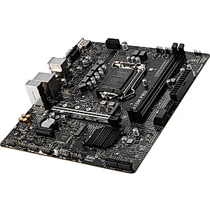 MSI H510M PRO ProSeries Motherboard (mATX, 11th/10th Gen Intel Core, LGA 1200 Socket, DDR4, PCIe 4, M.2 Slot, USB 3.2 Gen 1, 1Gbps LAN, D-SUB/DP/HDMI)