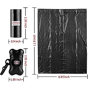 Arroyner 10 Pack Bone Shaped Poop Bag Dispenser Pet Waste Disposal Bag Dispenser (Random Color)