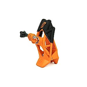 Dango Design Gripper Mount - Universal Clamp Mount for Action Cameras, Use as a Mount on Motorcycle, Powersports Helmets & More - Action Orange