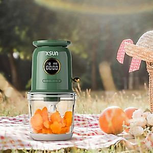 XSUN Baby Food Maker, 18 in 1 Baby Blender for Baby Food, Fruits, Meat, Baby Food Processor with Baby Food Containers, Baby Plates, Silicone Spoon, Glass bowl, Spatula, Baby Essentials Gift Set