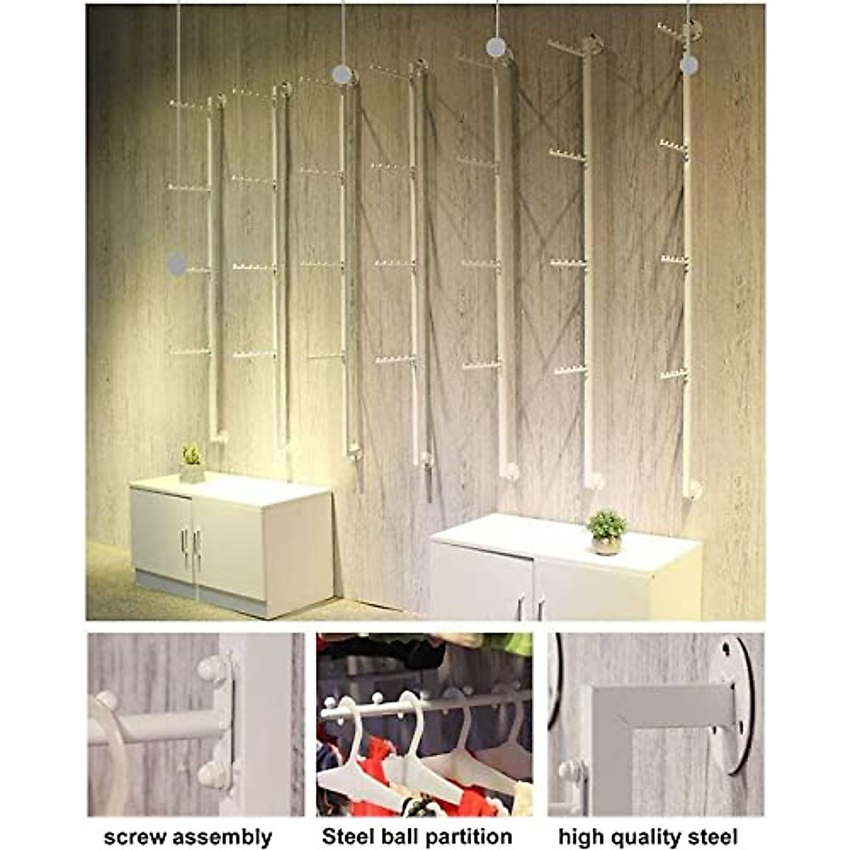 Boutique Underwear Metal Display Rack, Wall Mount Combination Underwear Rack Modern Creative Clothes Display Rack, Bra Shorts Swimwear Retail Store Display Hanger, for Farmers Markets, Boutiques (Col