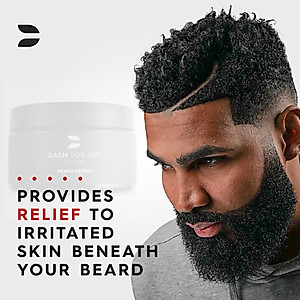 DASH FOR HIM Beard Crème (Cream) Nourishment to Soften & Moisterize for All Beard Lengths 4 oz