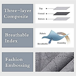 micilelife Under-Bed Storage Containers, Underbed Clothes Organizers with Reinforced Handles Foldable, Under the Bed Storage Containers for Bedroom Clothing, Blankets,3 Pack, Grey