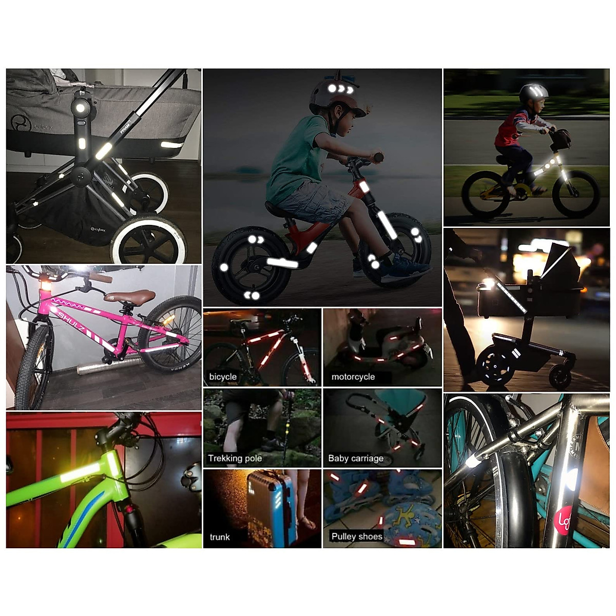 Turner Moore Edition Reflective White Vinyl for Cricut, 12" x 4 FT Roll, Reflective Permanent Vinyl for Crafts, Decals, Bikes, Motorcycles, Helmets, Mailbox, Reflective Tape (4 FEET, Silver White)