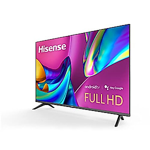 Hisense A4 Series 32-Inch FHD 1080p Smart Android TV with DTS Virtual X, Game & Sports Modes, Chromecast Built-in, Alexa Compatibility (32A4FH, 2022 New Model)