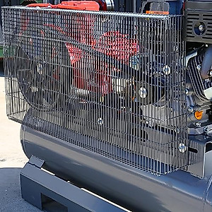 XtremepowerUS 13HP Air Compressor Tank 30 Gallon Gas-Powered Service Truck Horizontal Compressor Tank