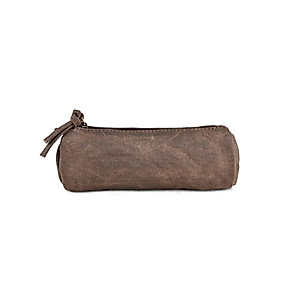 Gootium Vintage Waxed Canvas Pencil Case Organizer For Artists, 7"x2"x2.5"