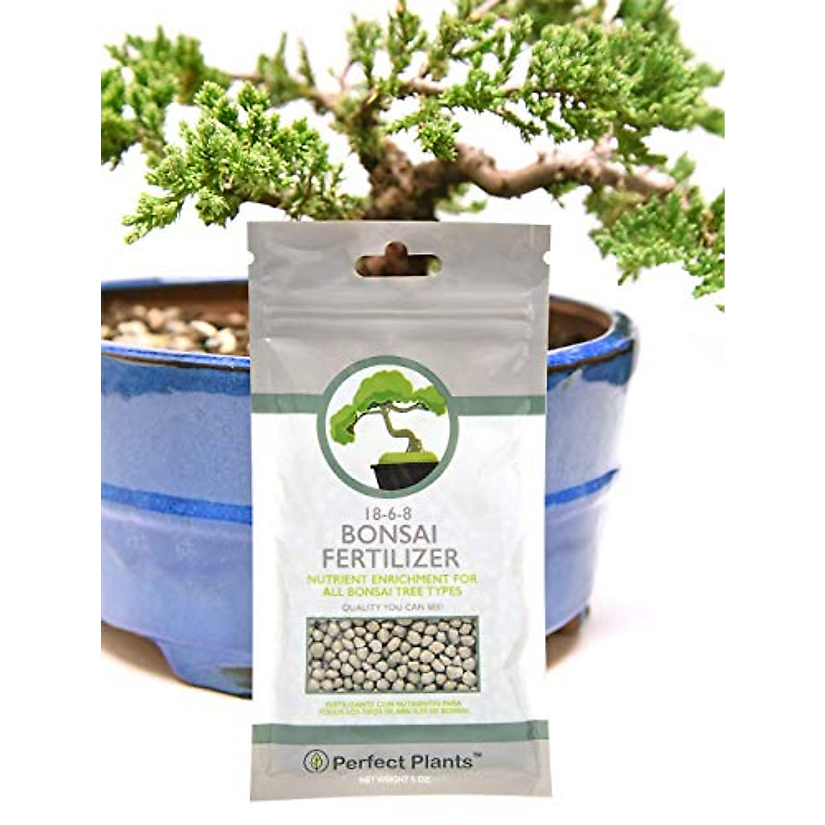 Bonsai Fertilizer Pellets by Perfect Plants - 5 Year Supply - All Natural Slow Release - Extended Enrichment for All Live Bonsai Tree Types