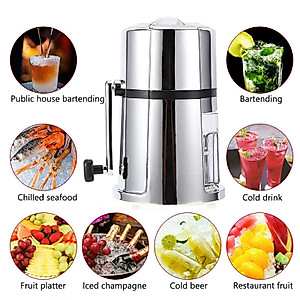 Luvitory Ice Crusher Machine for Home, Crushed Ice Maker, Easy to Use Shaved Ice Machine for Ice cube Drinks