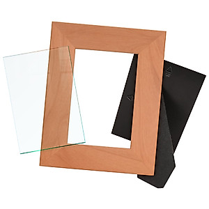 ThisWear Nautical Gift Sail Captain First Mate Anchor Natural Wood Engraved 4x6 Portrait Picture Frame Wood