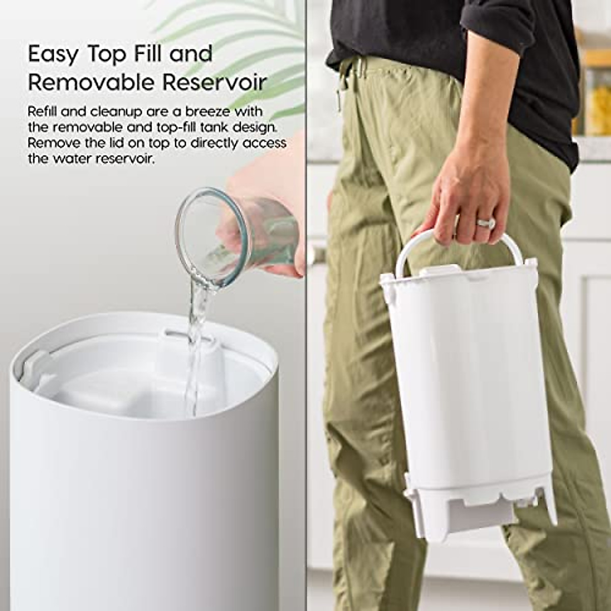 IRIS USA WOOZOO Ultrasonic Humidifier - Cool Mist 3L Water Tank, Bedroom Baby Nursery, Adjustable Mist Level, Night Light Function, Whisper Quiet, Runs up to 38 hours, Auto Shut Off