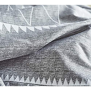 Tebery Duvet Cover Set with Zipper Closure 3 Pieces (1 Duvet Cover + 2 Pillow Shams) Ultra Soft Microfiber (Grey, King(104" x 90"))