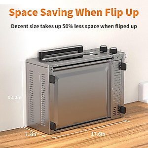 Unichefry Toaster Oven Air Fryer Combo with 4 Accessories, 1800W 15L Countertop Convection Toster Oven Fits 9 Slices or 12" Pizza, Stainless Steel with 4 Functions Including Convection, Bake & Broil